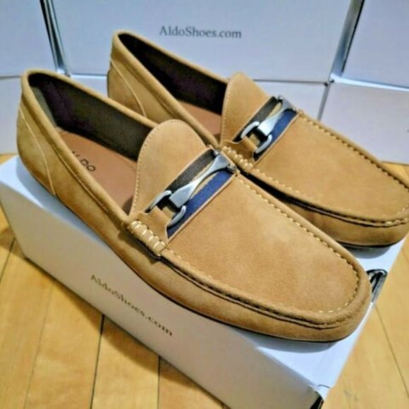 Aldo | Shoes | Aldo Mens Omemee In Mustard Leather Mocassin Shoes ...